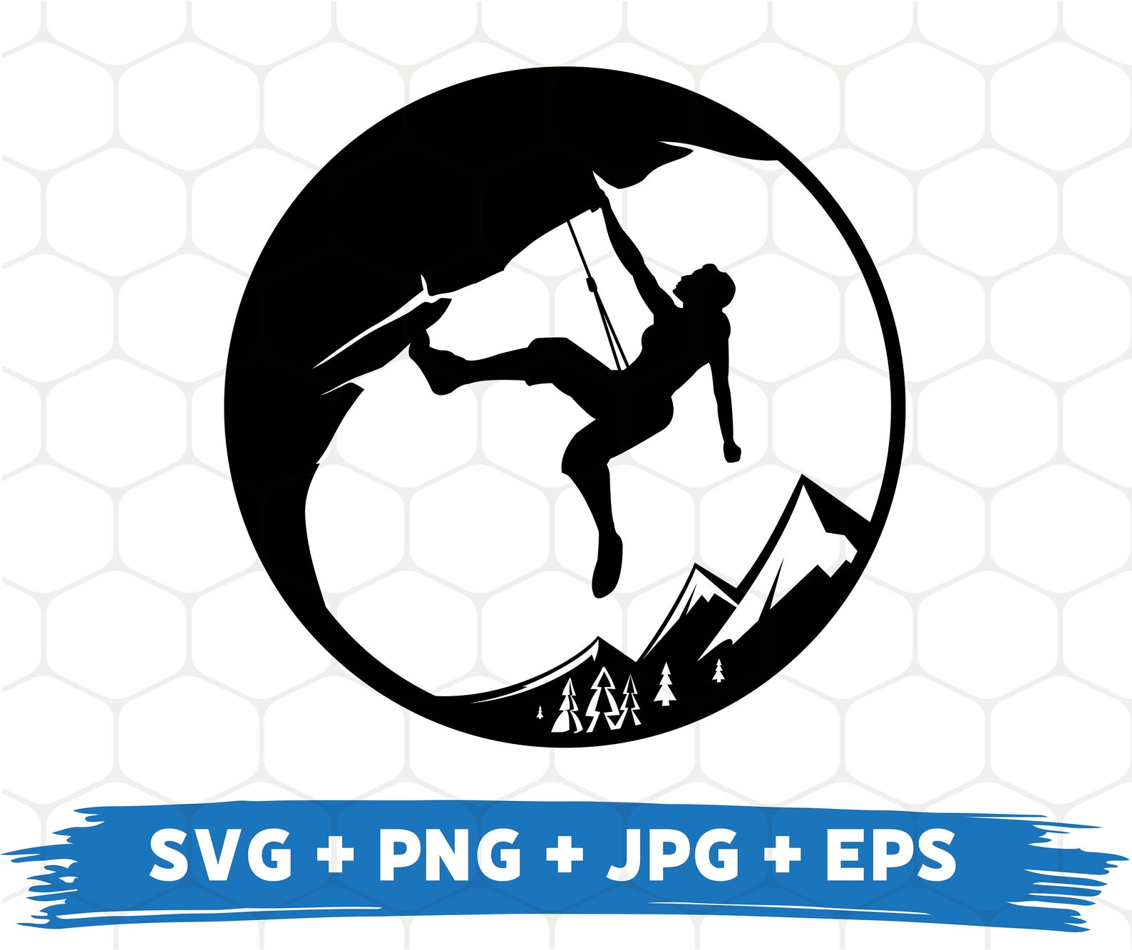 Woman Climbing Svg Mountain Climbing Svg Rock Climber Svg | Etsy UK