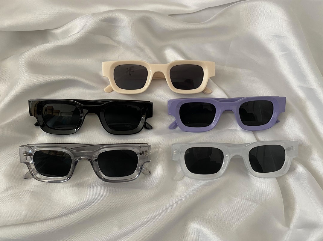 Edgy Rectangular Vintage Y2K Retro Punk Sunglasses Perfect for Parties ...