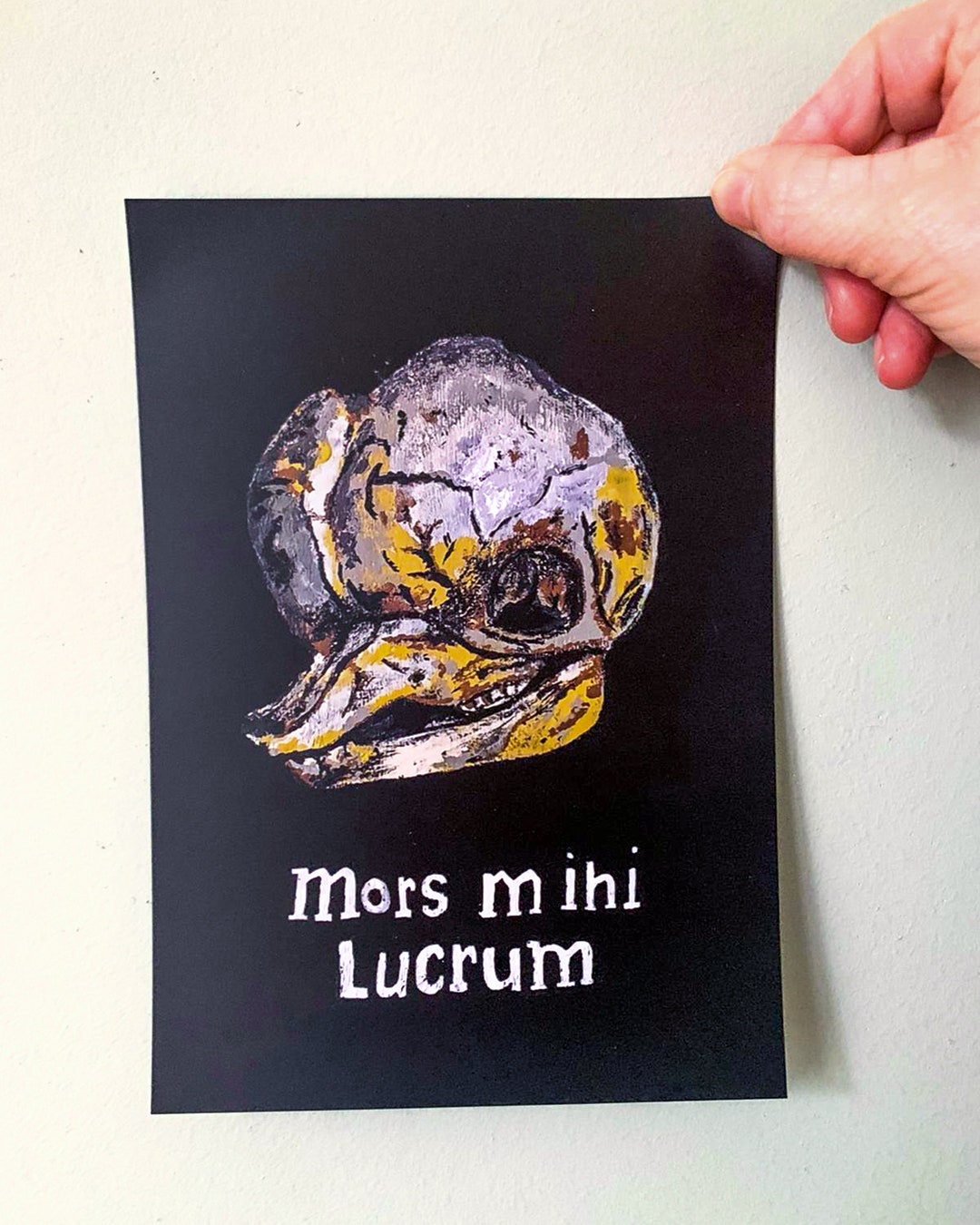 Mors Mihi Lucrum Art print A5 afdrukken - Etsy Nederland