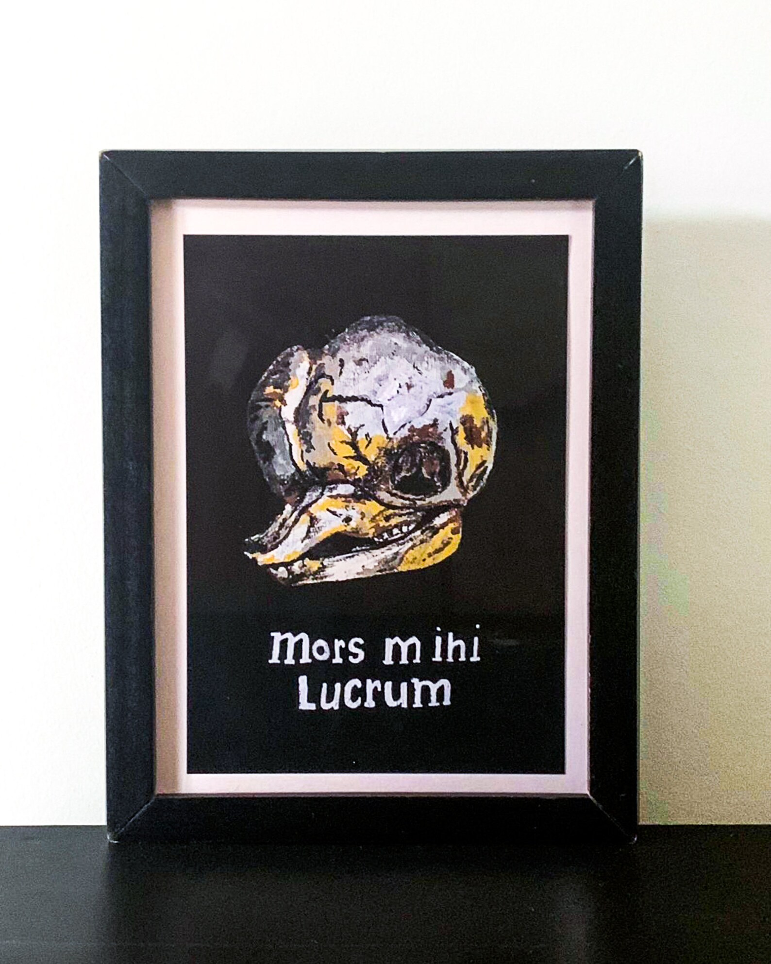 Mors Mihi Lucrum Art print A5 afdrukken - Etsy Nederland