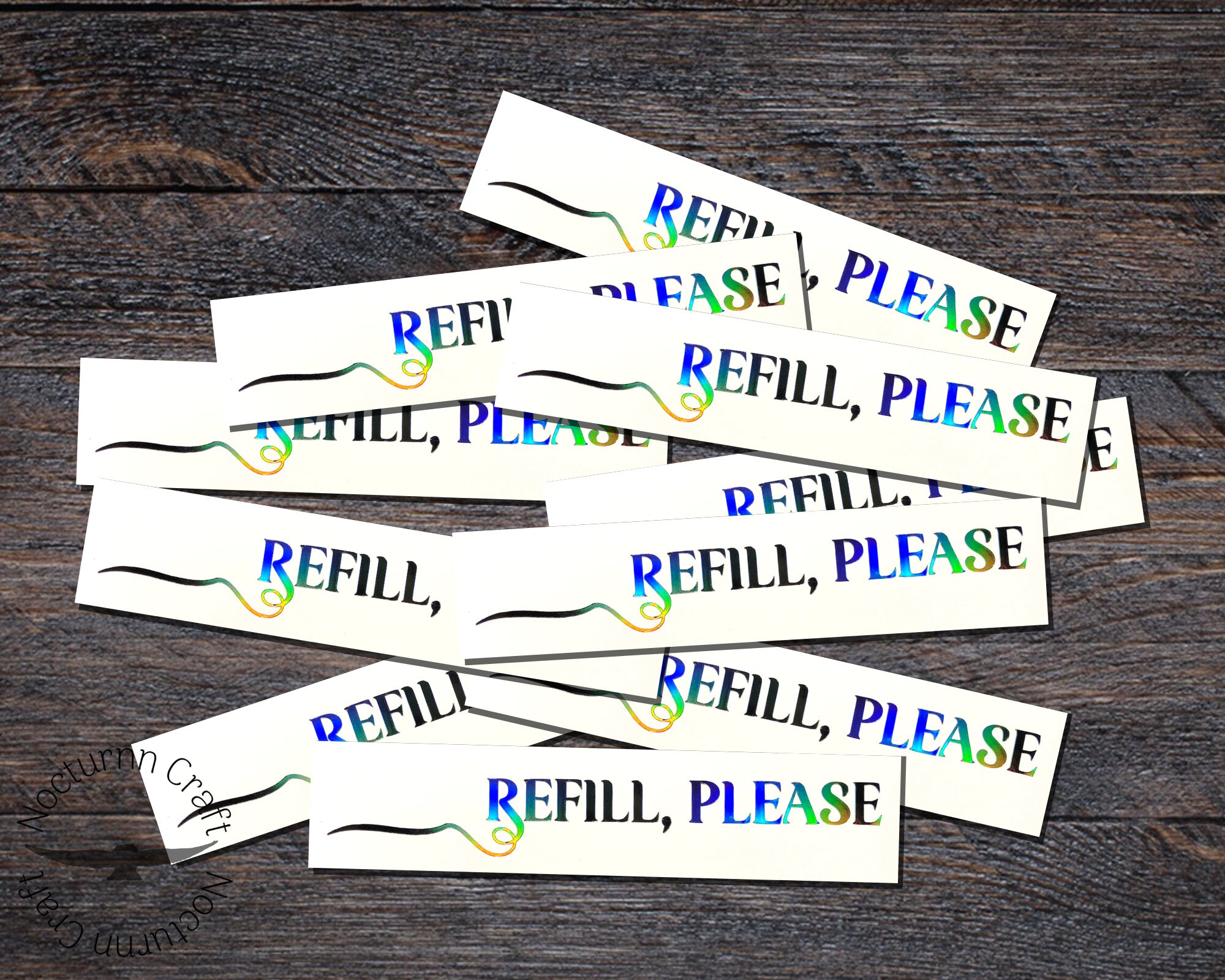 Refill Please Decal Water Bottle Decal Water Filter Sticker - Etsy