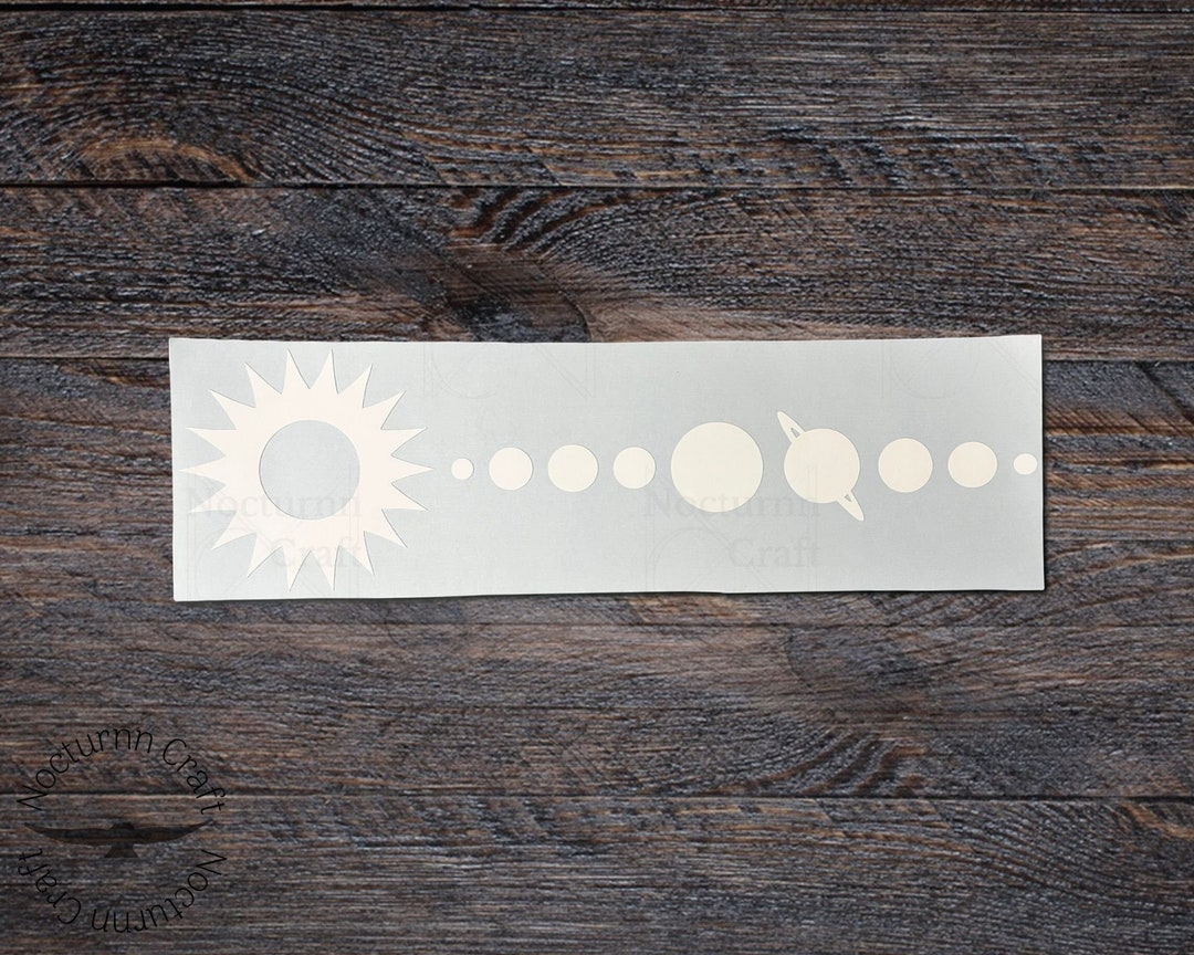 Solar System Decal, Planets Aligned Decal, Planetary Alignment Sticker ...