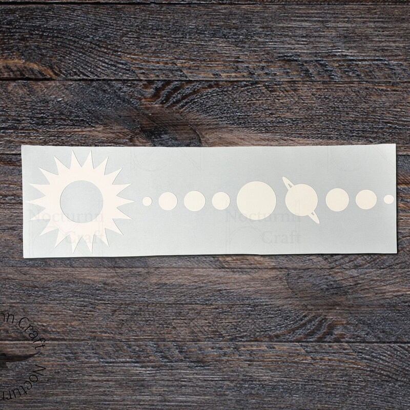 Solar System Decal - Etsy