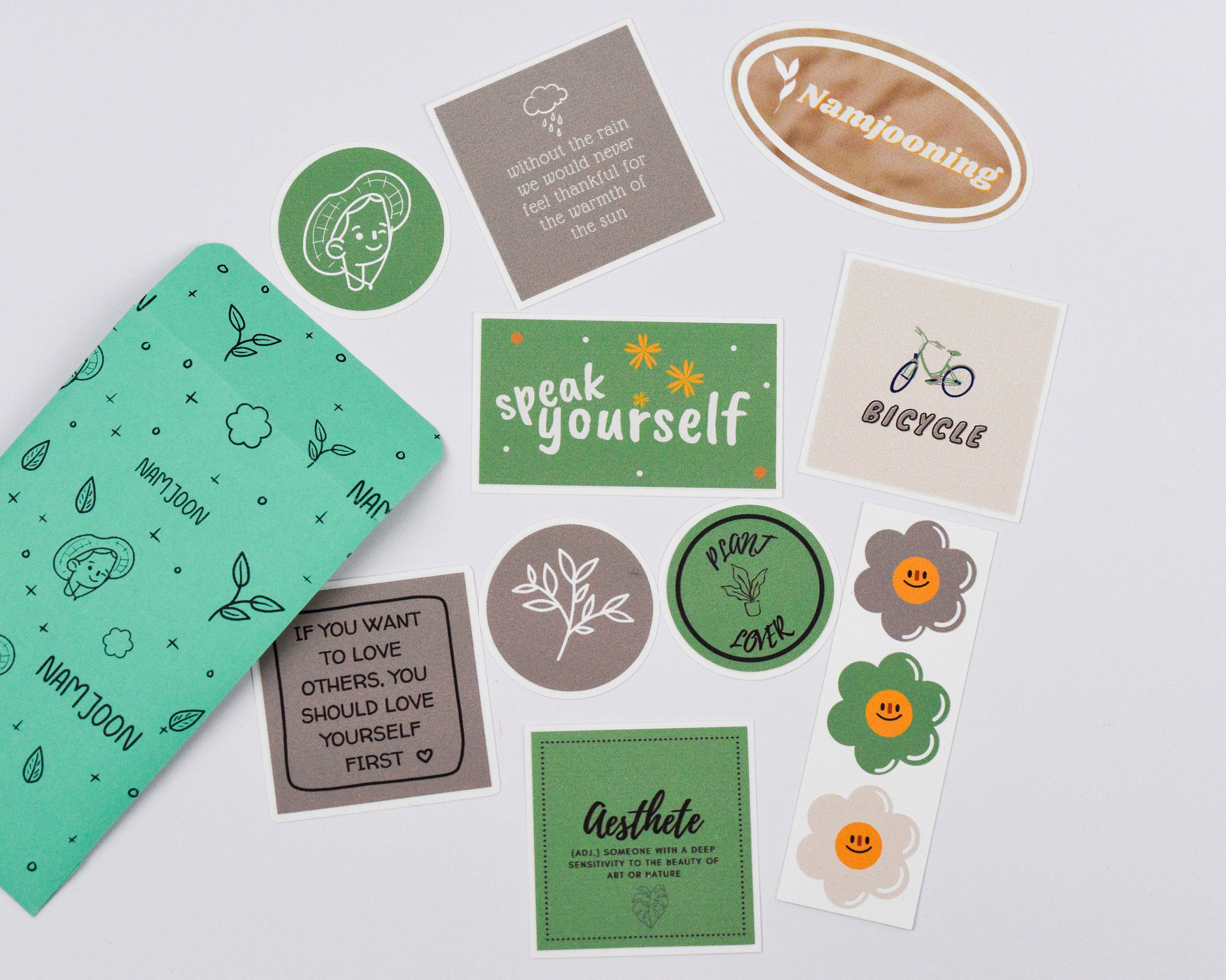 BTS Aesthetic Sticker Pack / Aufkleber / Sticker / Journal | Etsy