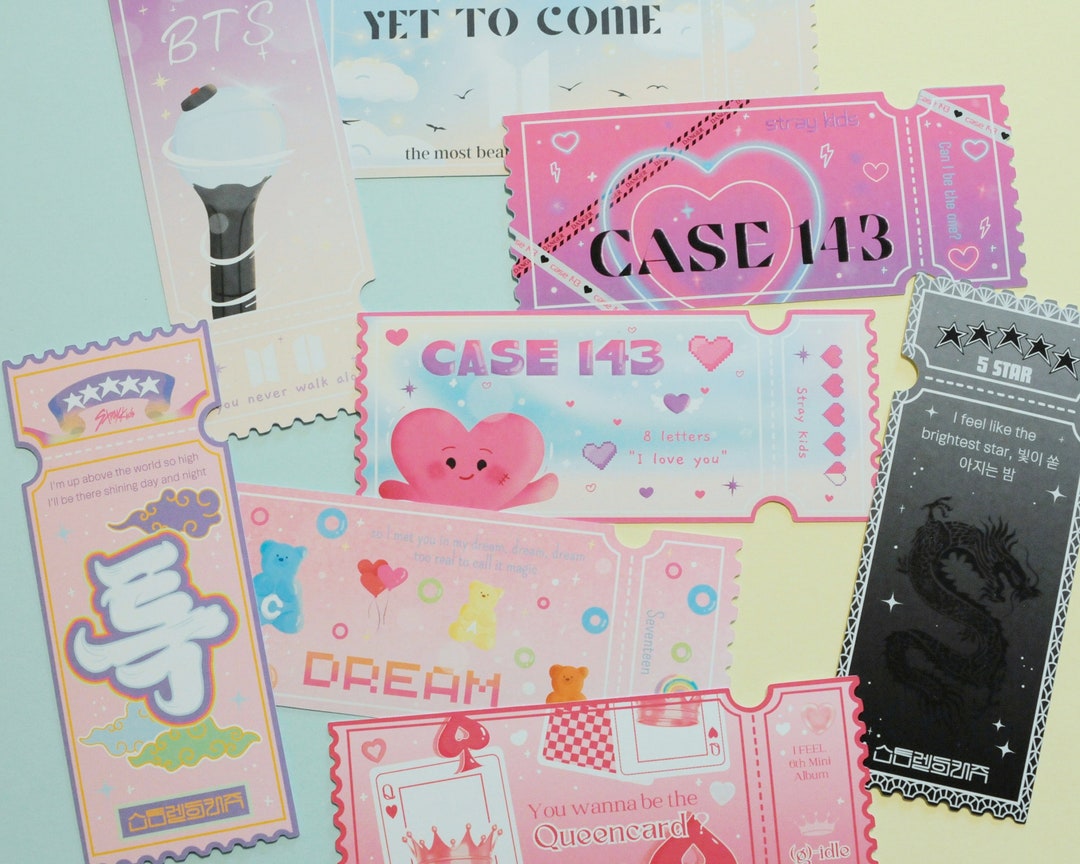 Kpop Tickets Kpop Songs Art Print BTS Skz gidle Seventeen - Etsy