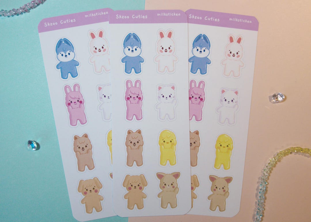 Skzoo Cuties Sticker/ Skz / Skzoo / Sticker / Journal Deco / Kpop ...