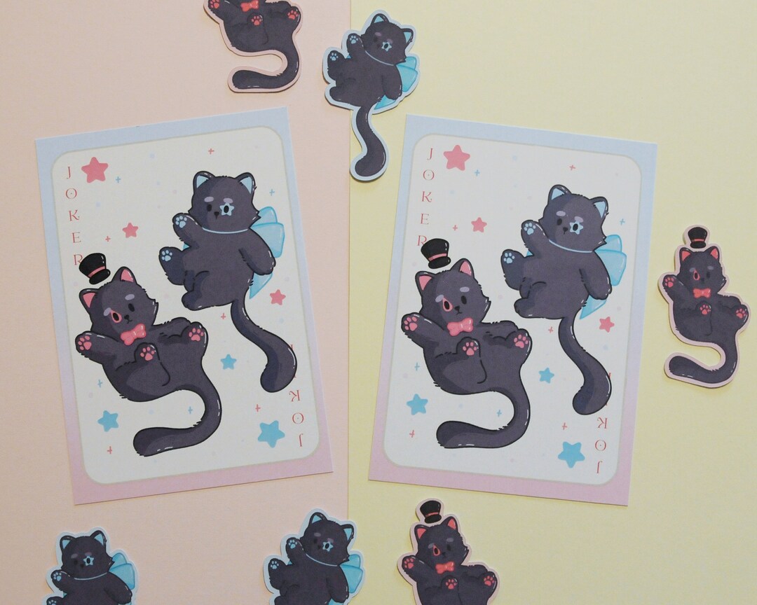 Genshin Lyney & Lynette Cats Art Print Stickers Art Print - Etsy