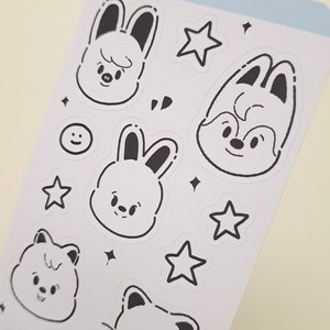 Skzoo Doodle Sticker / Skz / Skzoo / Sticker / Kawaii Sticker / Journal ...
