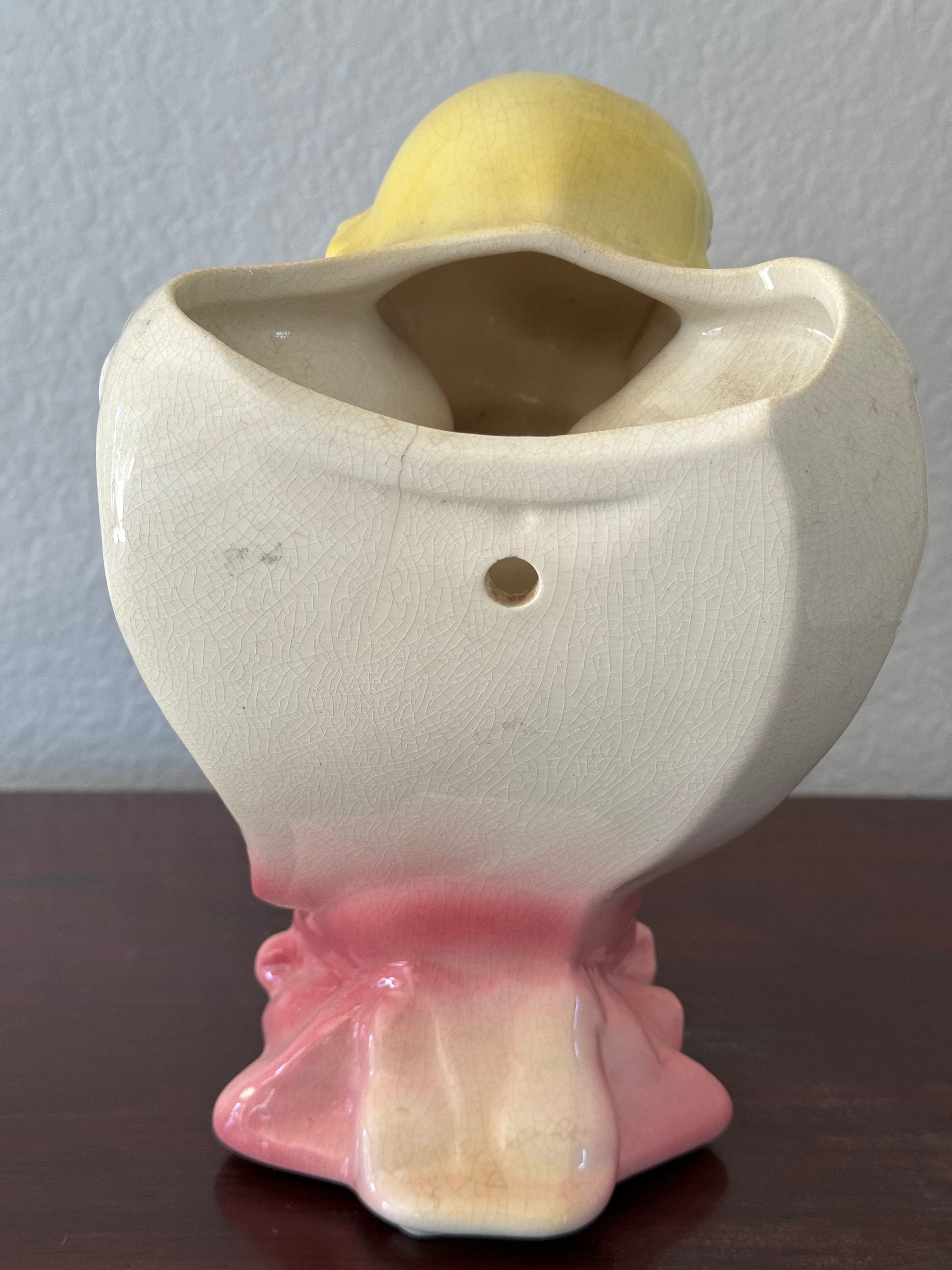 Vintage Royal Copley 8" Ceramic Praying Angel With Pink Robe/blonde ...