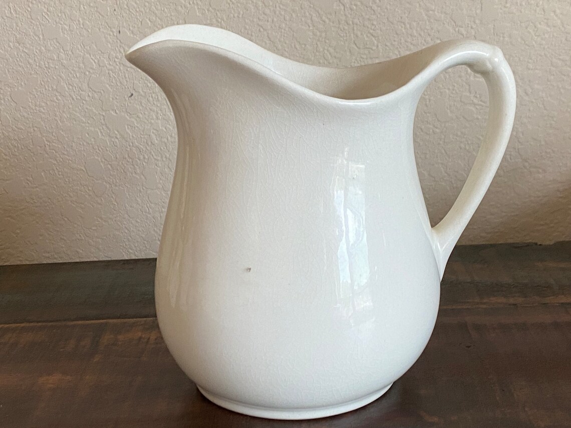 Antique Hand Painted and Signed Art Painting on Kitchen Pitcher 7 Tall ...