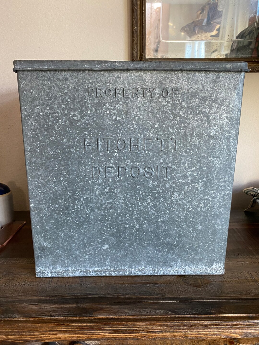 Vintage Large FITCHETT Dairy Milkman Front Porch Milk Box Cooler ...