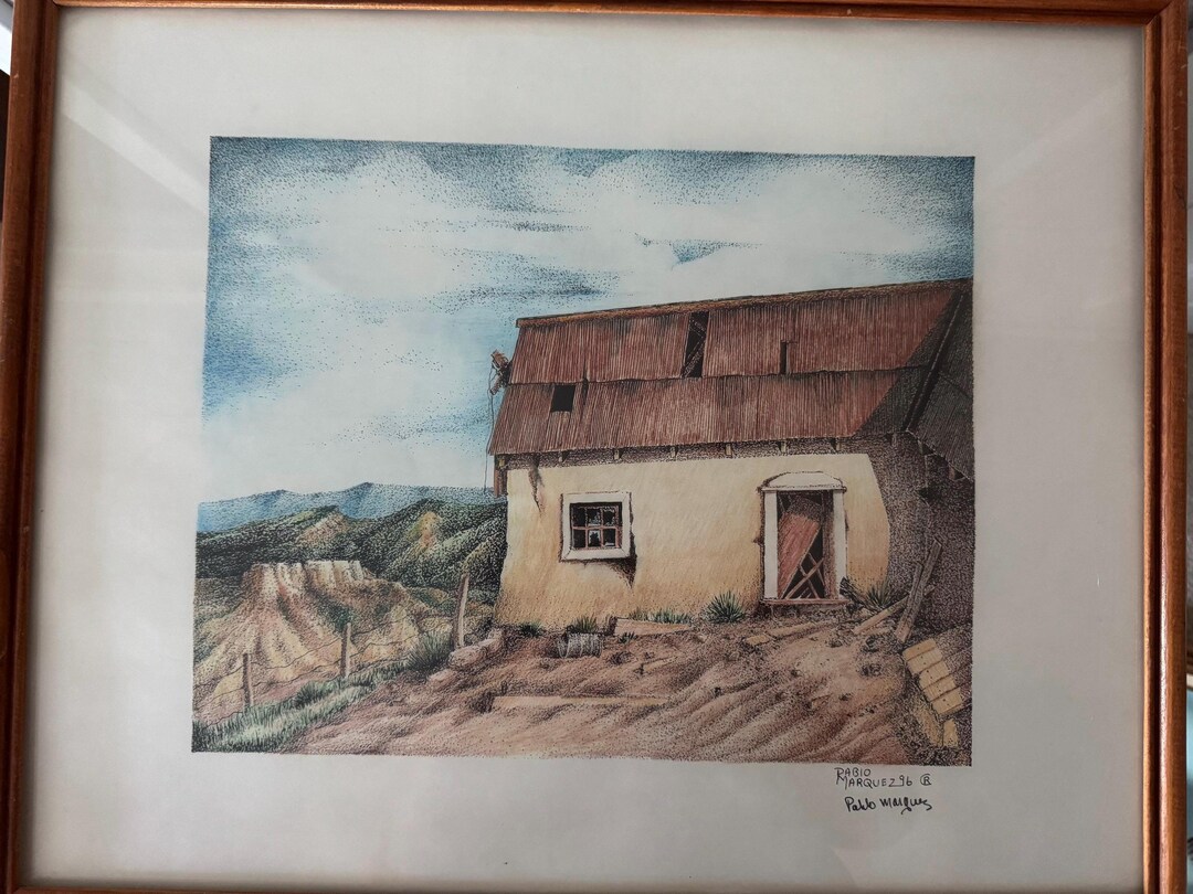 Vintage 1996 Original/signed Pablo Marquez Ball Point Pen Ink Artwork ...