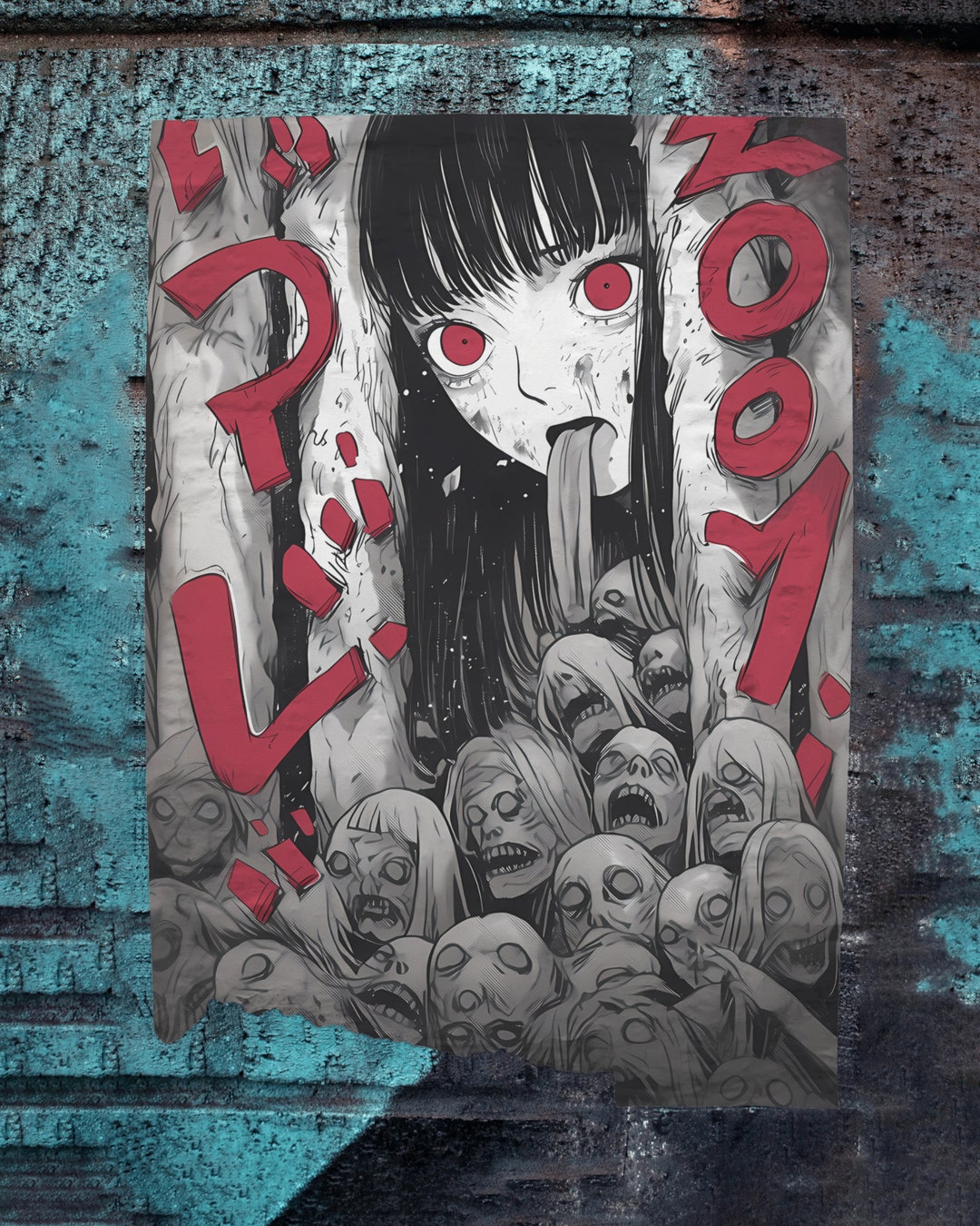 Obsidian Secrets Horror Manga Art Print Junji Ito Inspired - Etsy