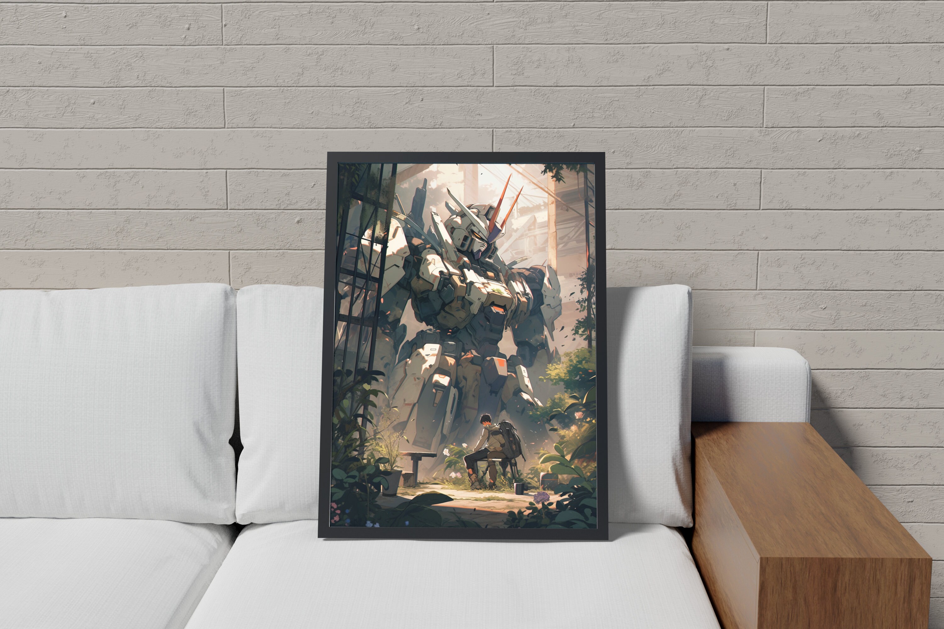 Steel Sentinel Anime Manga Art Print Sizes: 5x7 8x10 12x18 18x24 HD ...