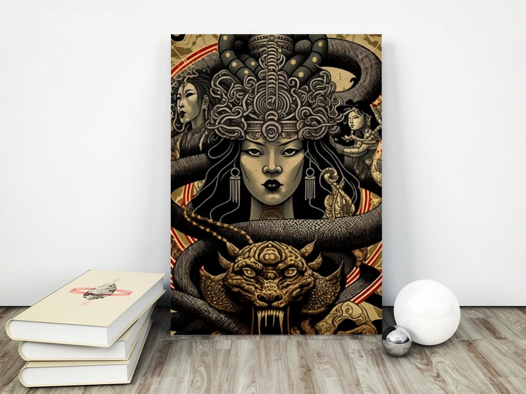 Serpent Goddess Angelic Snake Hot Beautiful Artistic - Etsy