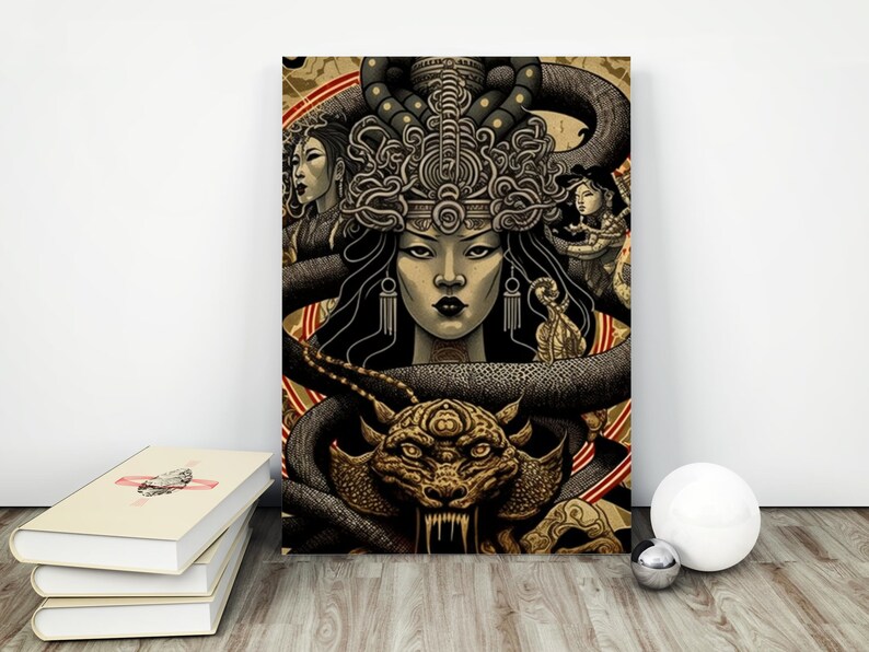 Serpent Goddess Angelic Snake Hot Beautiful Artistic - Etsy