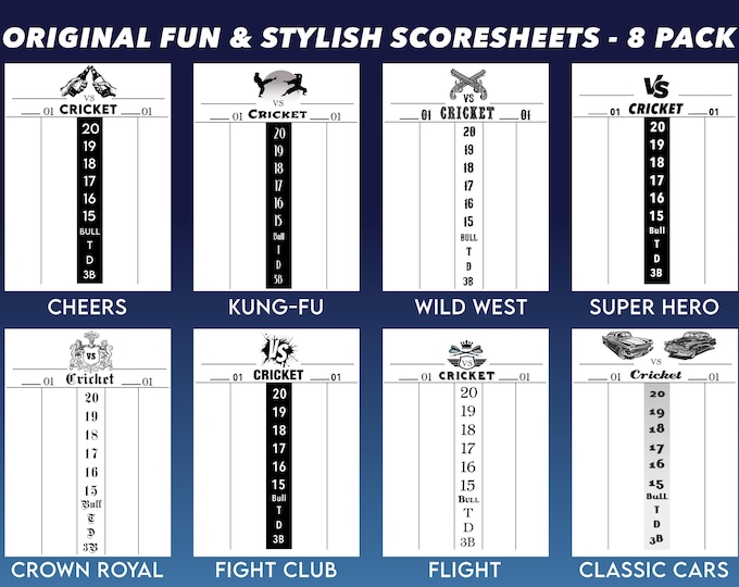 Darts Scoreboard for Cricket - Digital Files for Laser Cutting Only ...