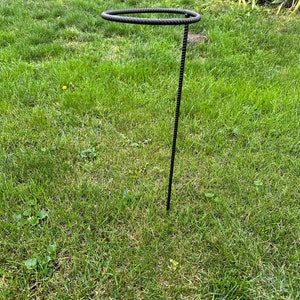 Heavy-duty Gazing Ball Stand: Rebar Ornament Globe Mount- Customizable ...