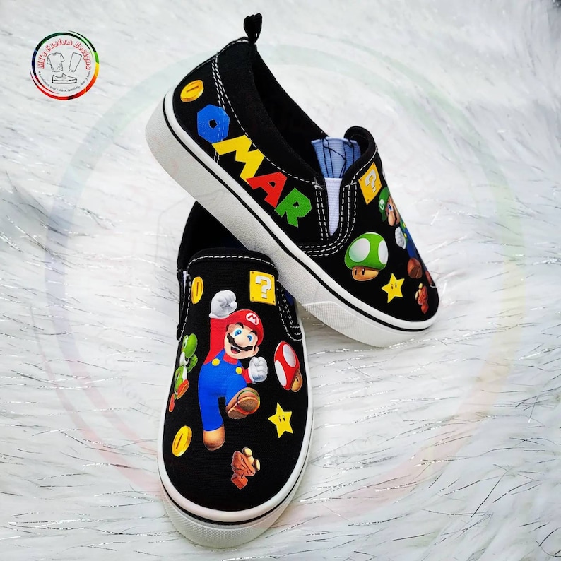 Zapatos Personalizados Inspirados En Mario Bros/zapatos/custom Shoes ...