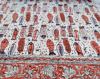 Fish Block Print - Etsy