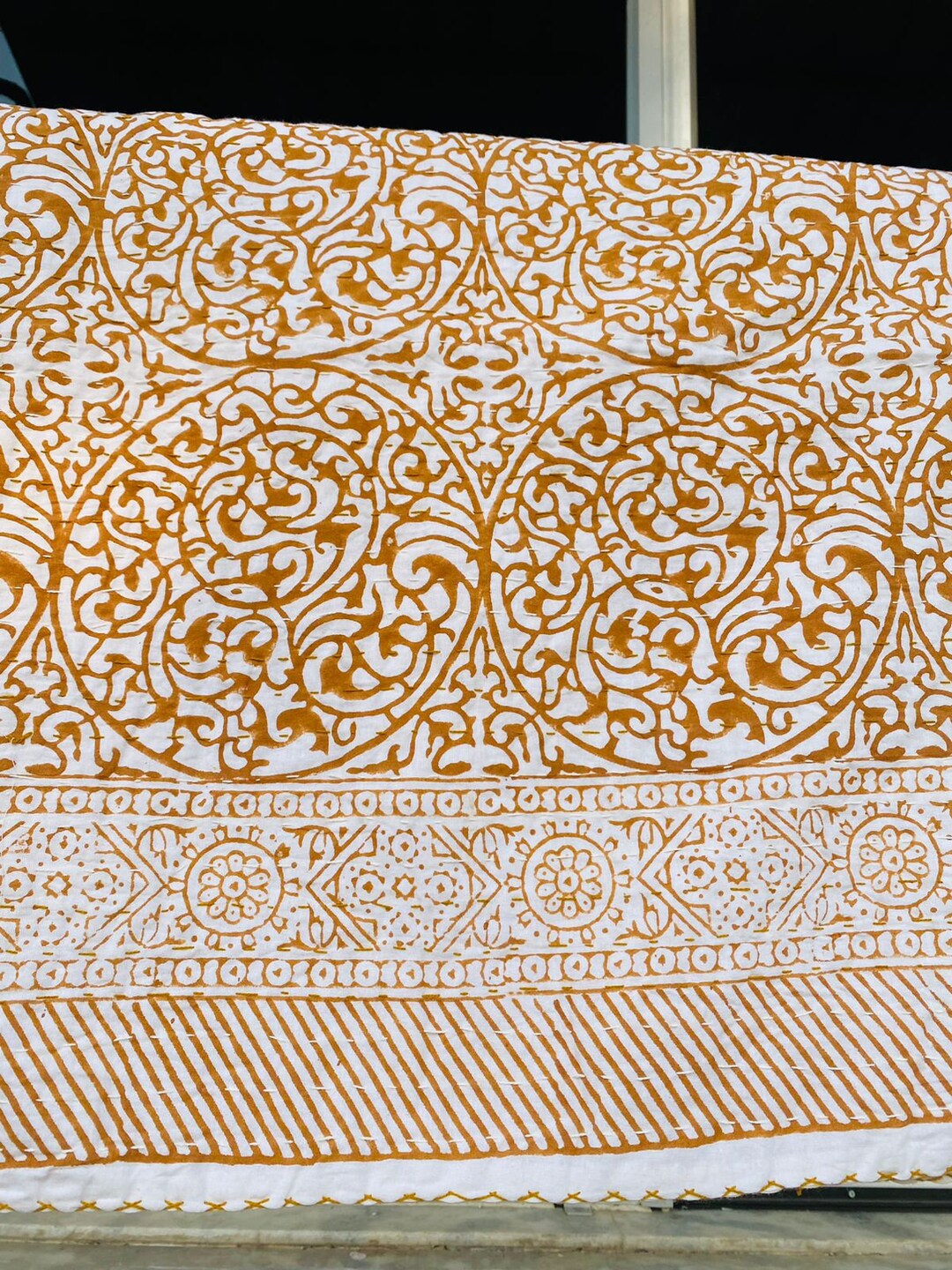 Kantha Quilt Indian Print Indian Kantha Print Bedspread - Etsy