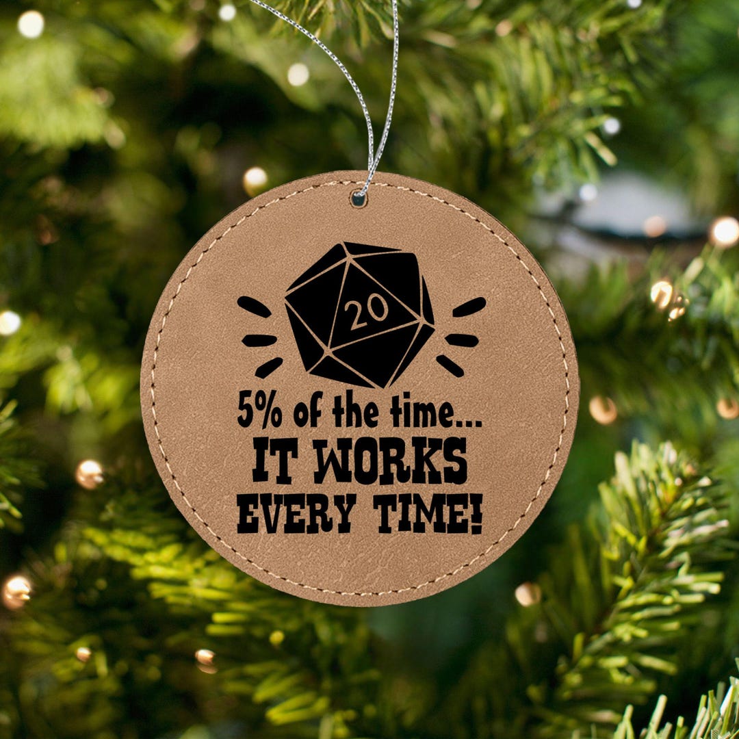 Dnd Player Gift D20 Funny Ornament for Dungeon Master or Dnd Stocking ...