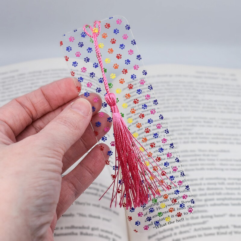 Paw Print Bookmark - Etsy