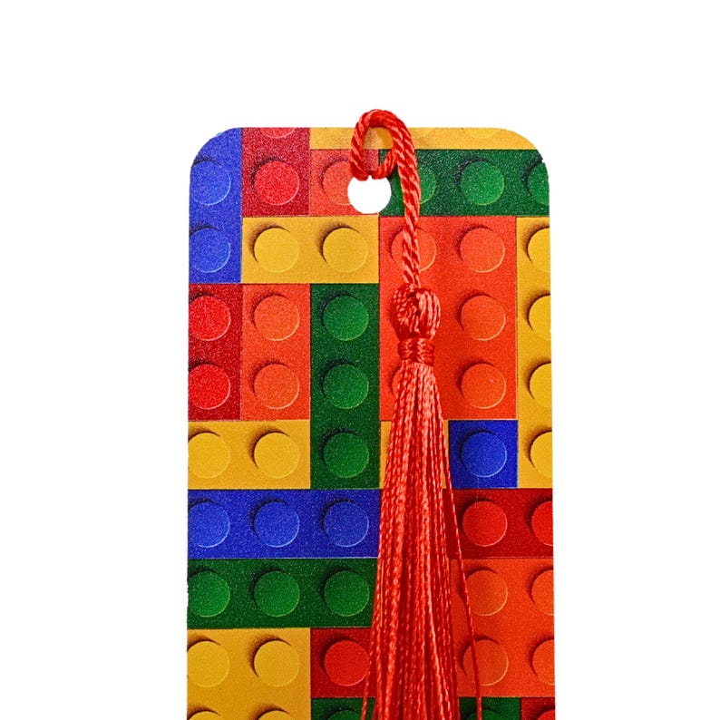 Cool Boys Bookmark With Building Block Toys for Teacher Bulk Basket or ...