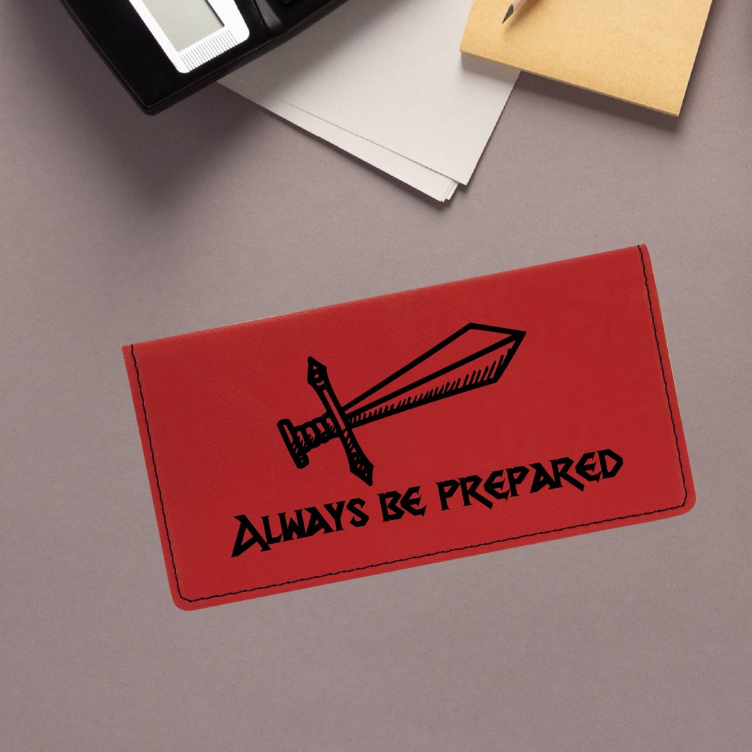 Always Be Prepared Checkbook Cover is an Excellent Stocking - Etsy