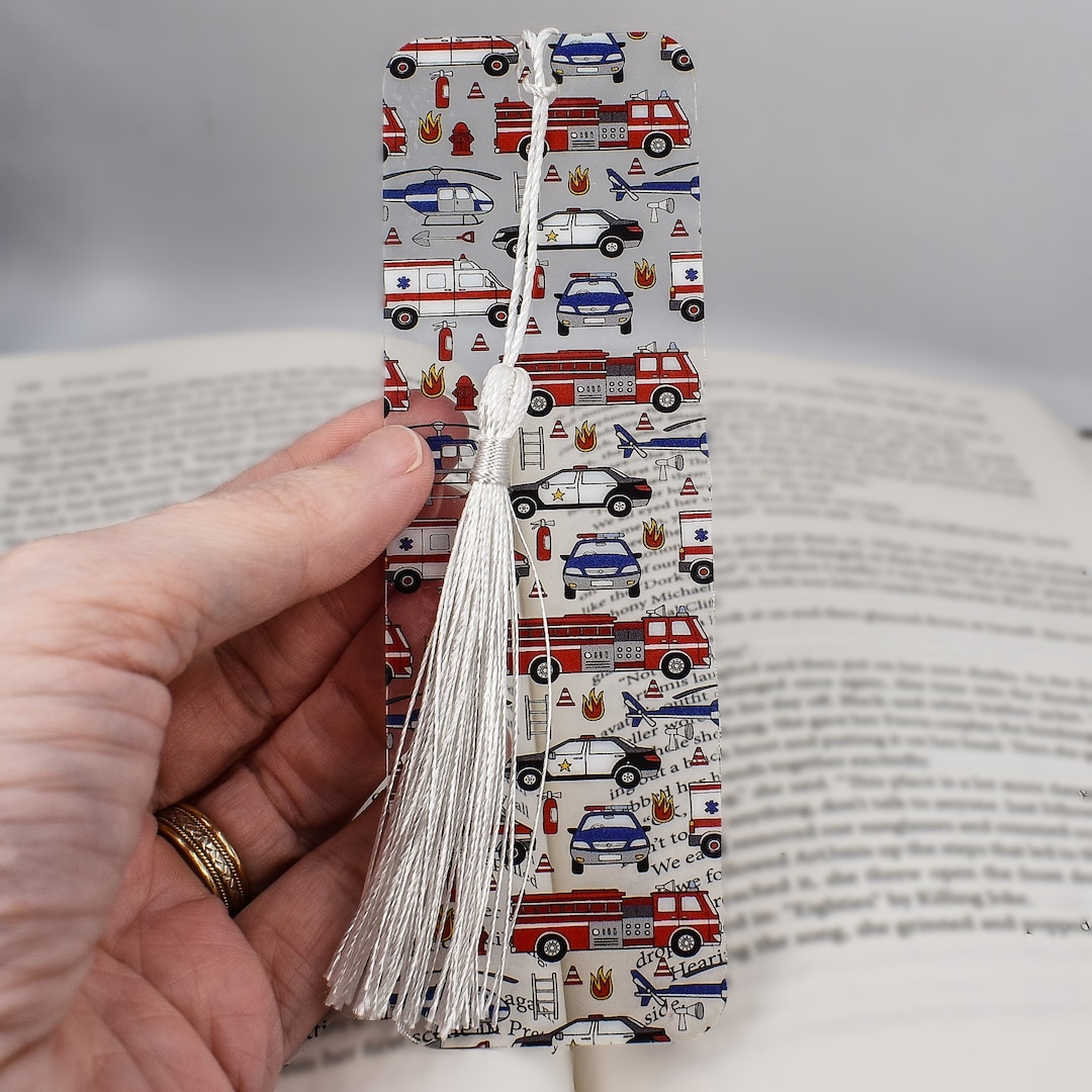 Unique Bookmark With First Responders Design is a Bookmark With Tassel ...