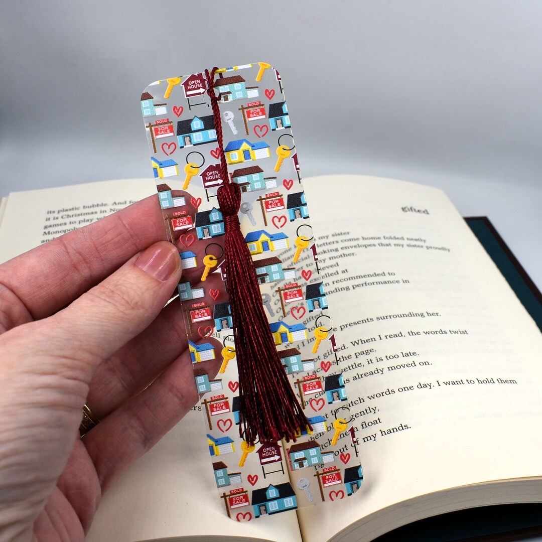 Cute Bookmark for Real Estate is Used for Realtor Gifts Basket or ...