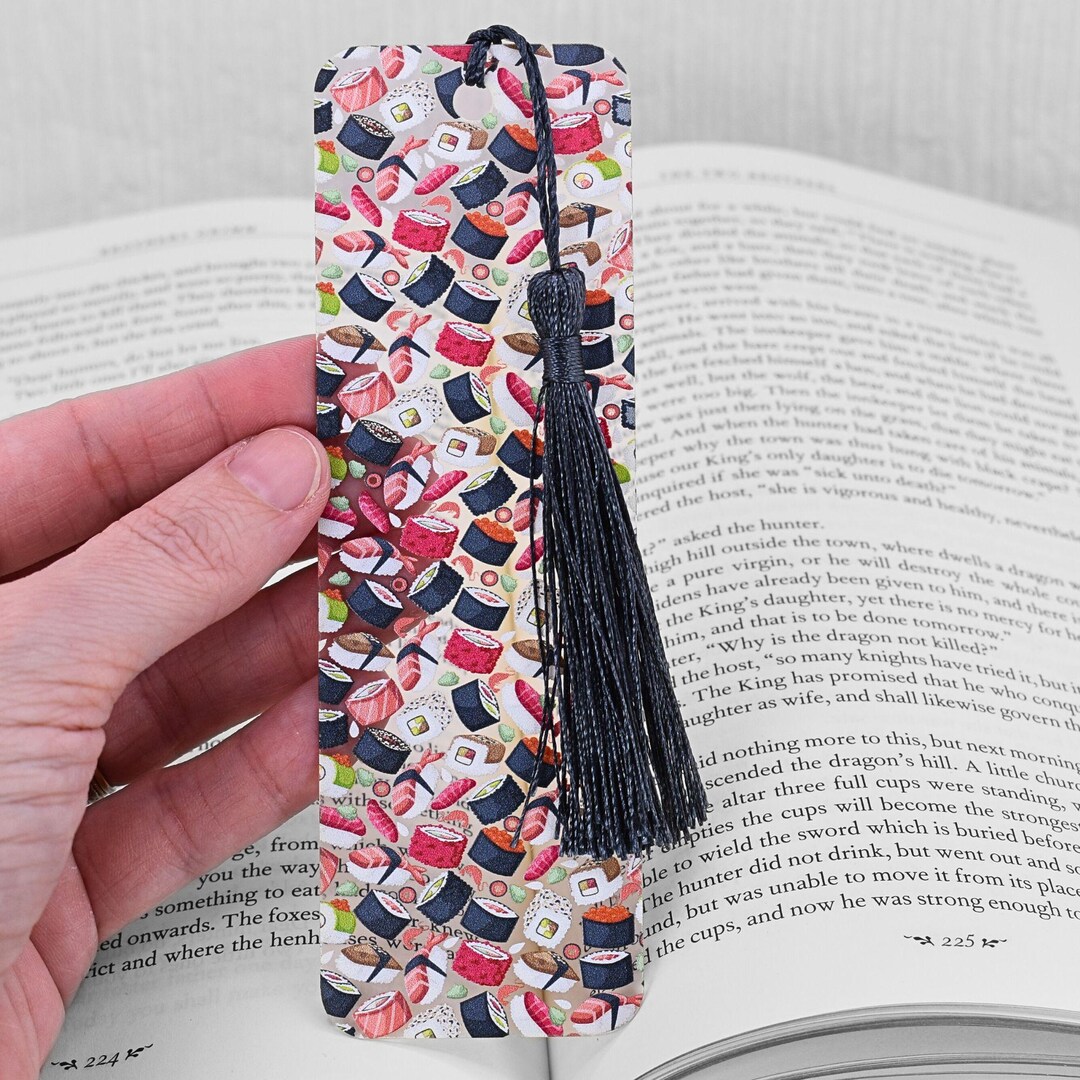 Cute Sushi Food Bookmark for Sushi Stocking Stuffer Gifts or Cooking ...