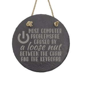 Computer Lab Decor Loose Nut Computer Tech Sign for Funny Computer Geek ...