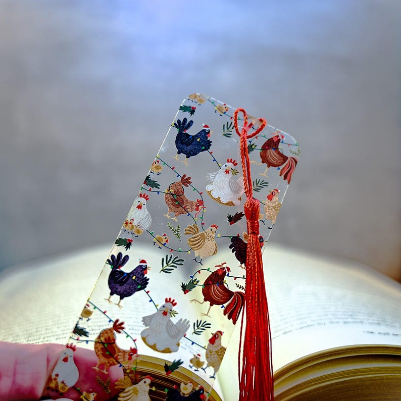 Cute Bookmark With Chickens is Used for Teacher Gifts Basket or Unique ...