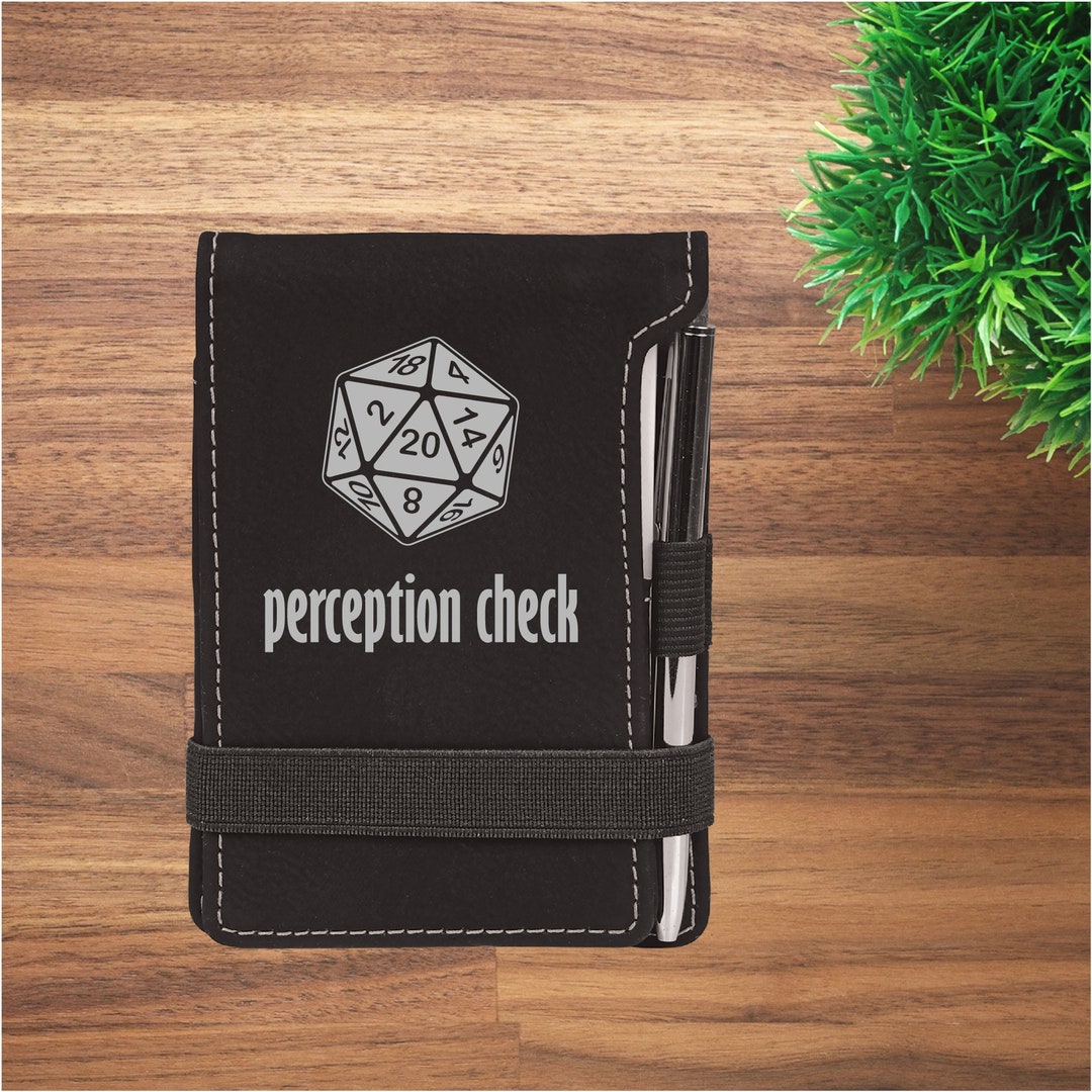 Perception Check Miniature Notepad With Pen for Dungeons and Dragons or ...