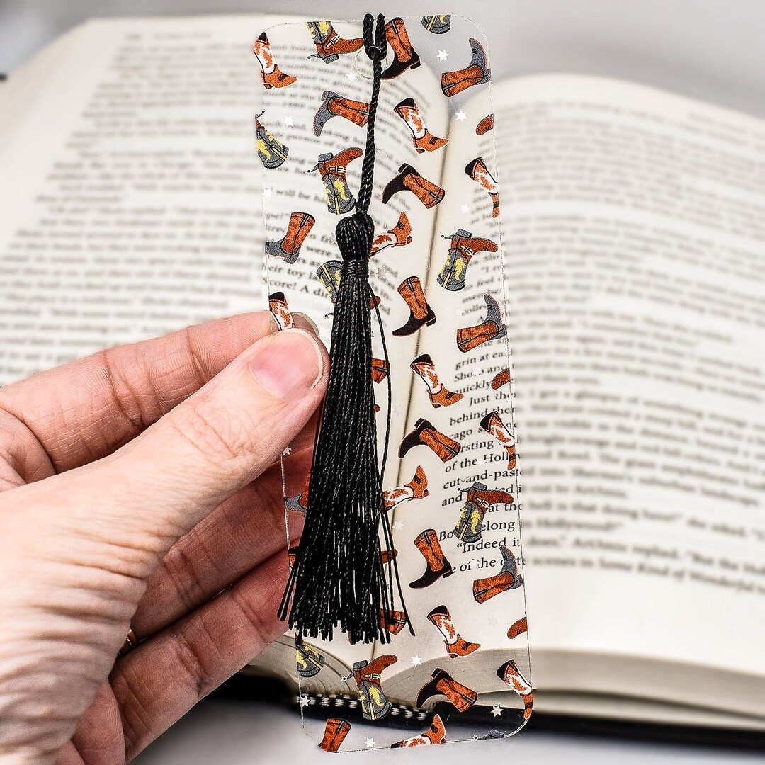 Cool Bookmark With Cowboy Boots Design Used for Men Gifts Basket or ...