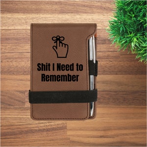 Shit I Need to Remember Miniature Notepad With Pen | White Elephant Gag ...