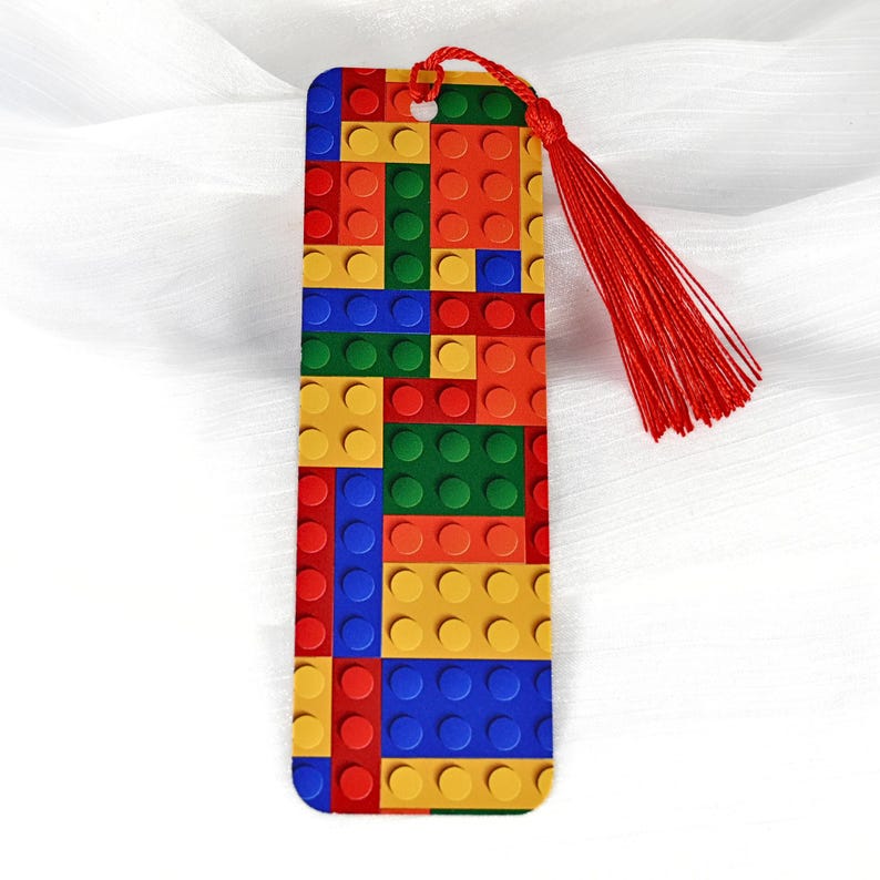 Cool Boys Bookmark With Building Block Toys for Teacher Bulk Basket or ...