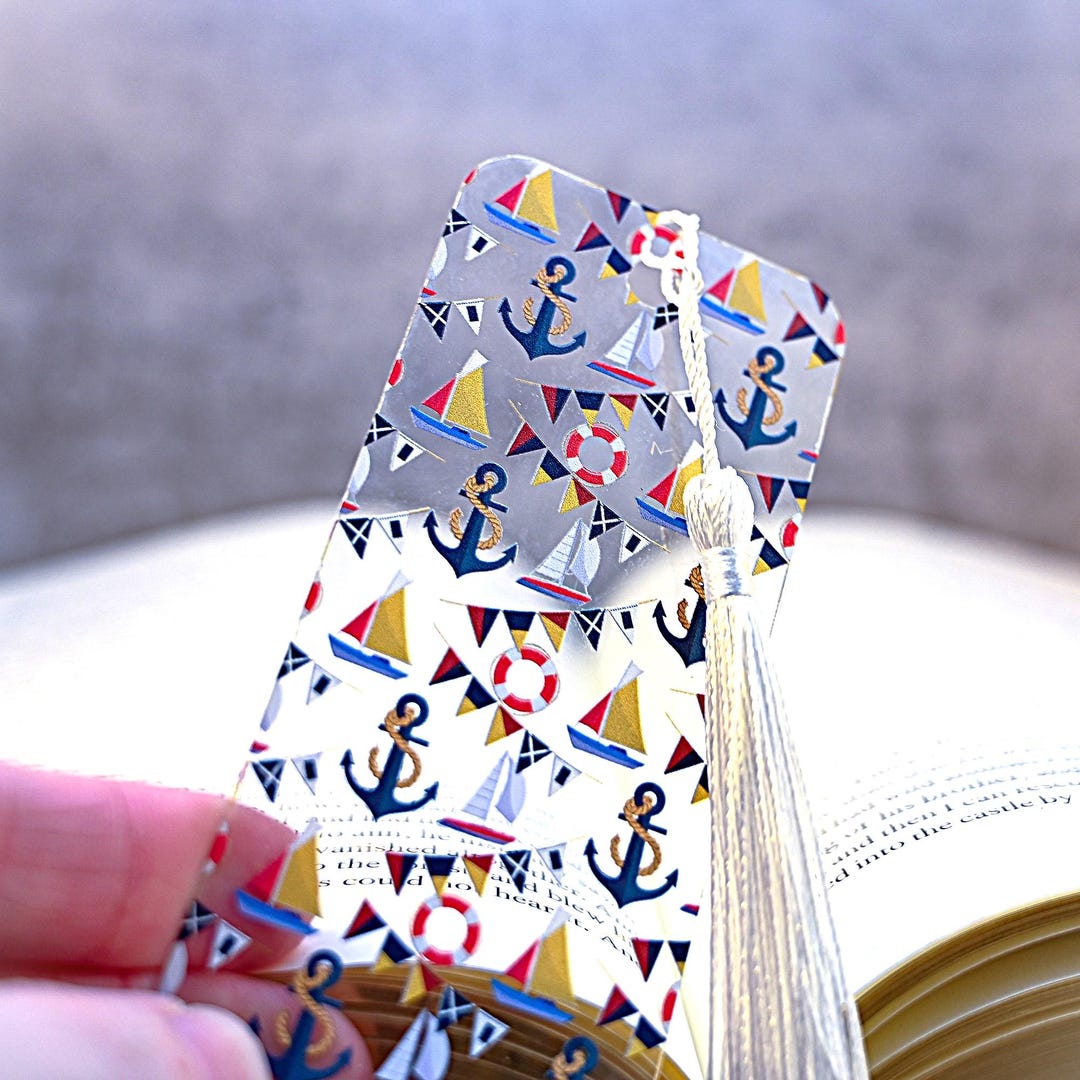 Unique Nautical Bookmark for Baby Shower Party Favor or Sailing ...