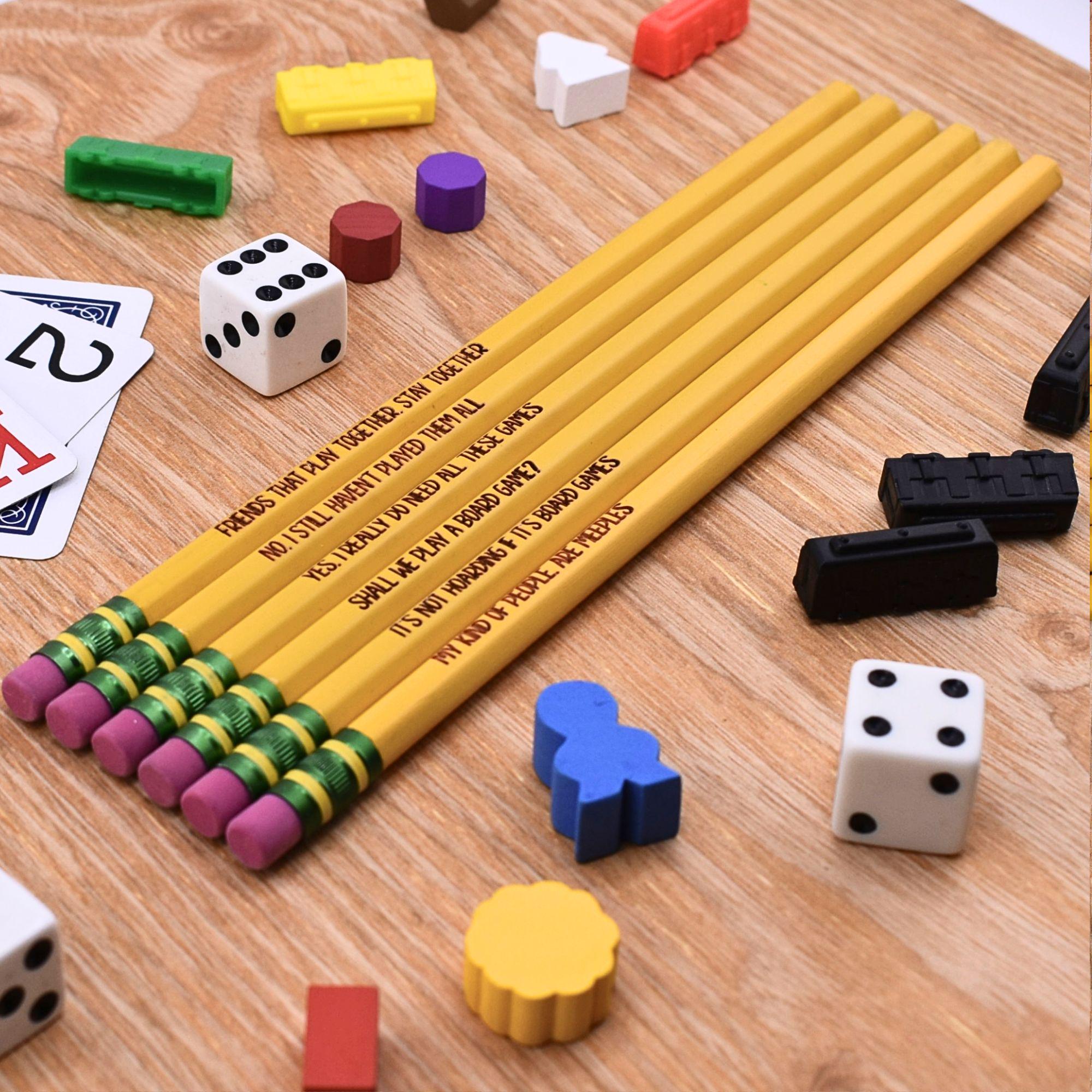 Board Game Pencils: Game Night Host Stocking Stuffer Gift or Party ...