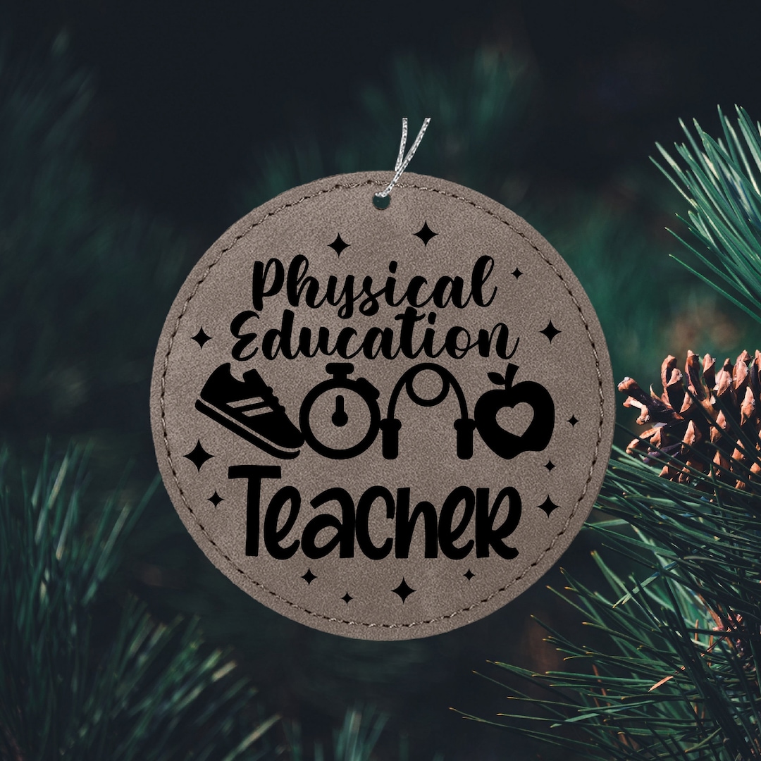 Personalized Physical Education Ornament for PE Teacher Gift or Gym ...