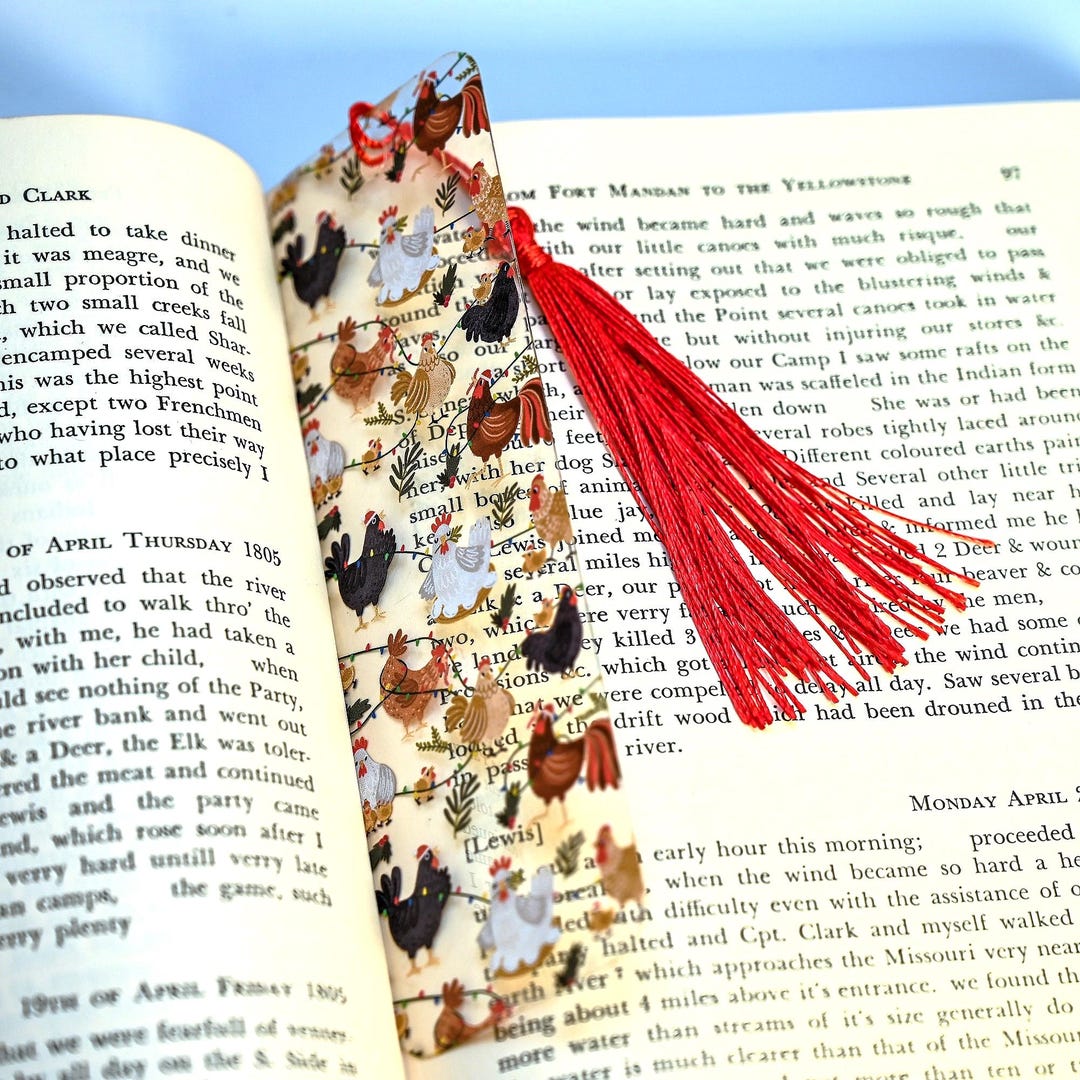 Cute Bookmark With Chickens is Used for Teacher Gifts Basket or Unique ...