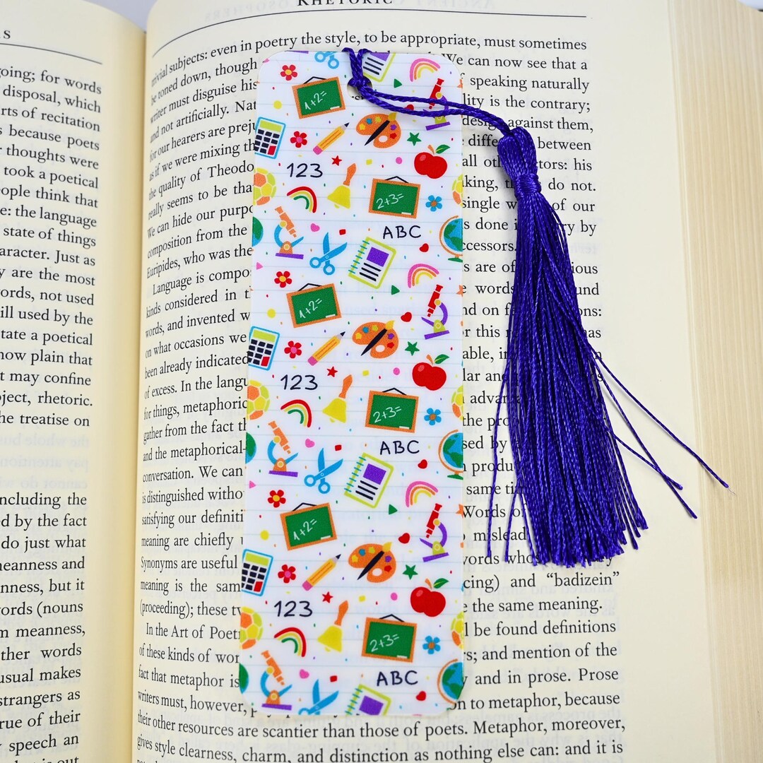 Cute ABC 123 Bookmark for Teacher Bulk Basket Gifts or Party Favors for ...