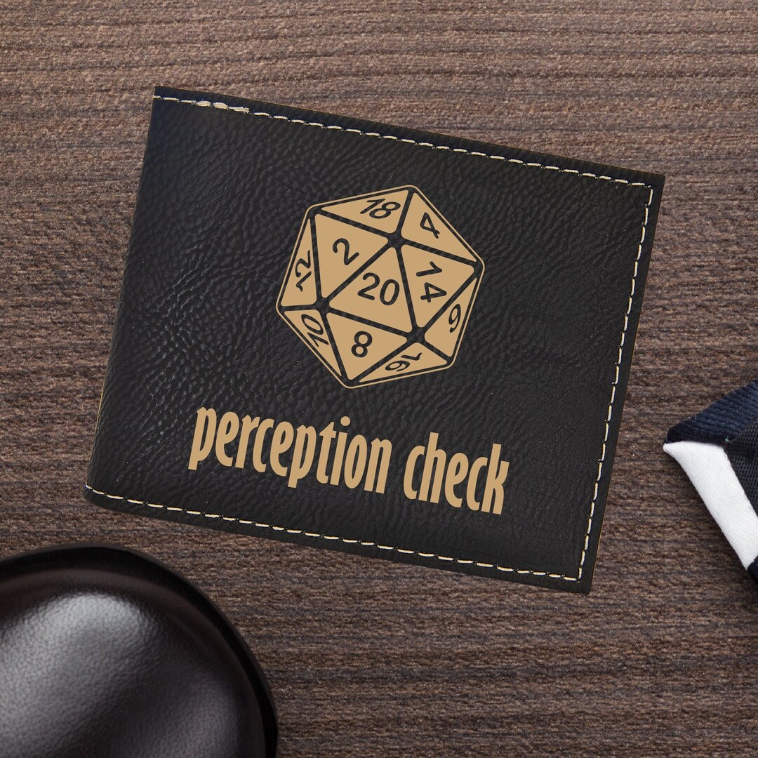 DND Gifts Perception Check Bifold RFID Wallet Makes a Great Stocking ...
