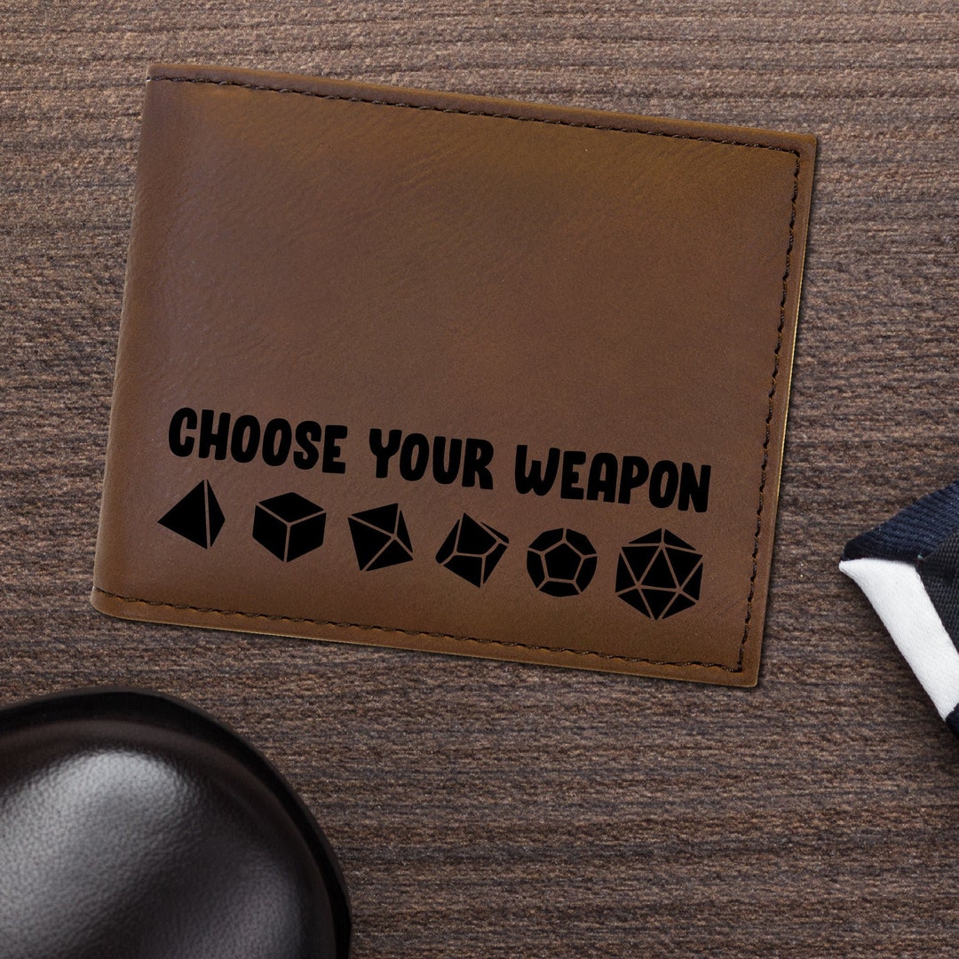 Choose Your Weapon Dice Bifold Wallet Makes a Great Stocking Stuffer or ...