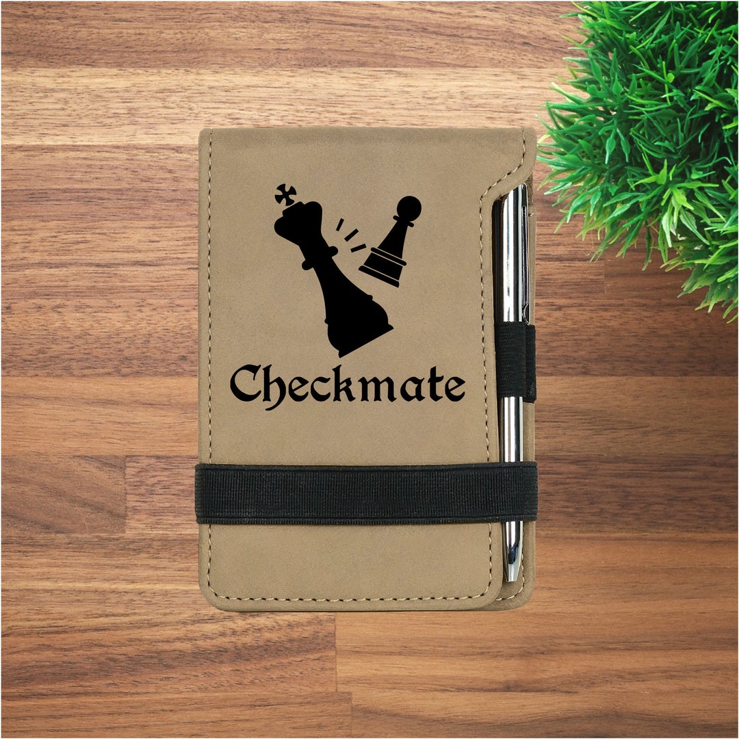 Checkmate Chess Miniature Notepad With Chrome Pen | Chess Gift | Gifts ...