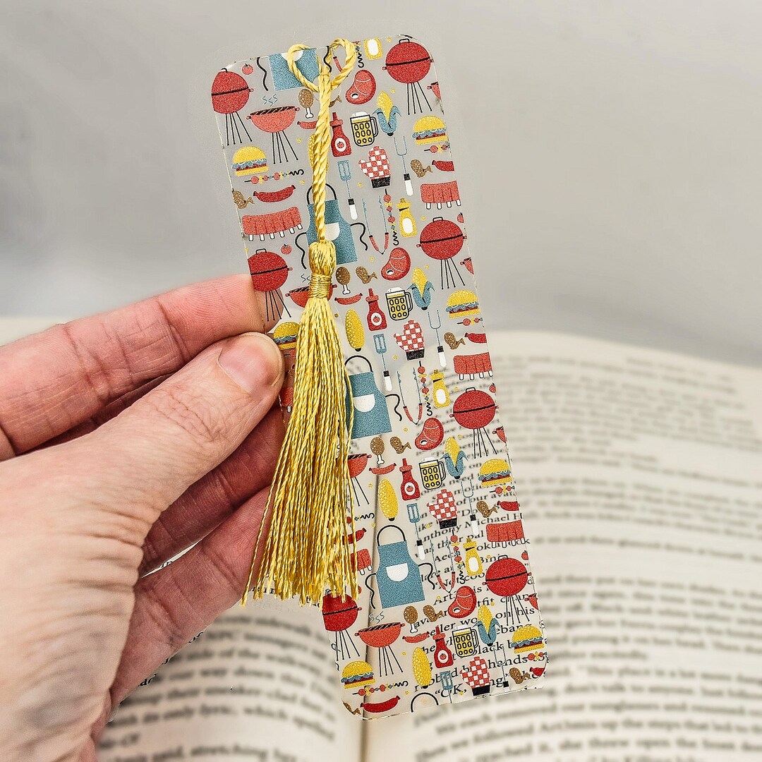 Unique Bookmark With Tassel BBQ Design Used for Teacher Gifts Basket or ...