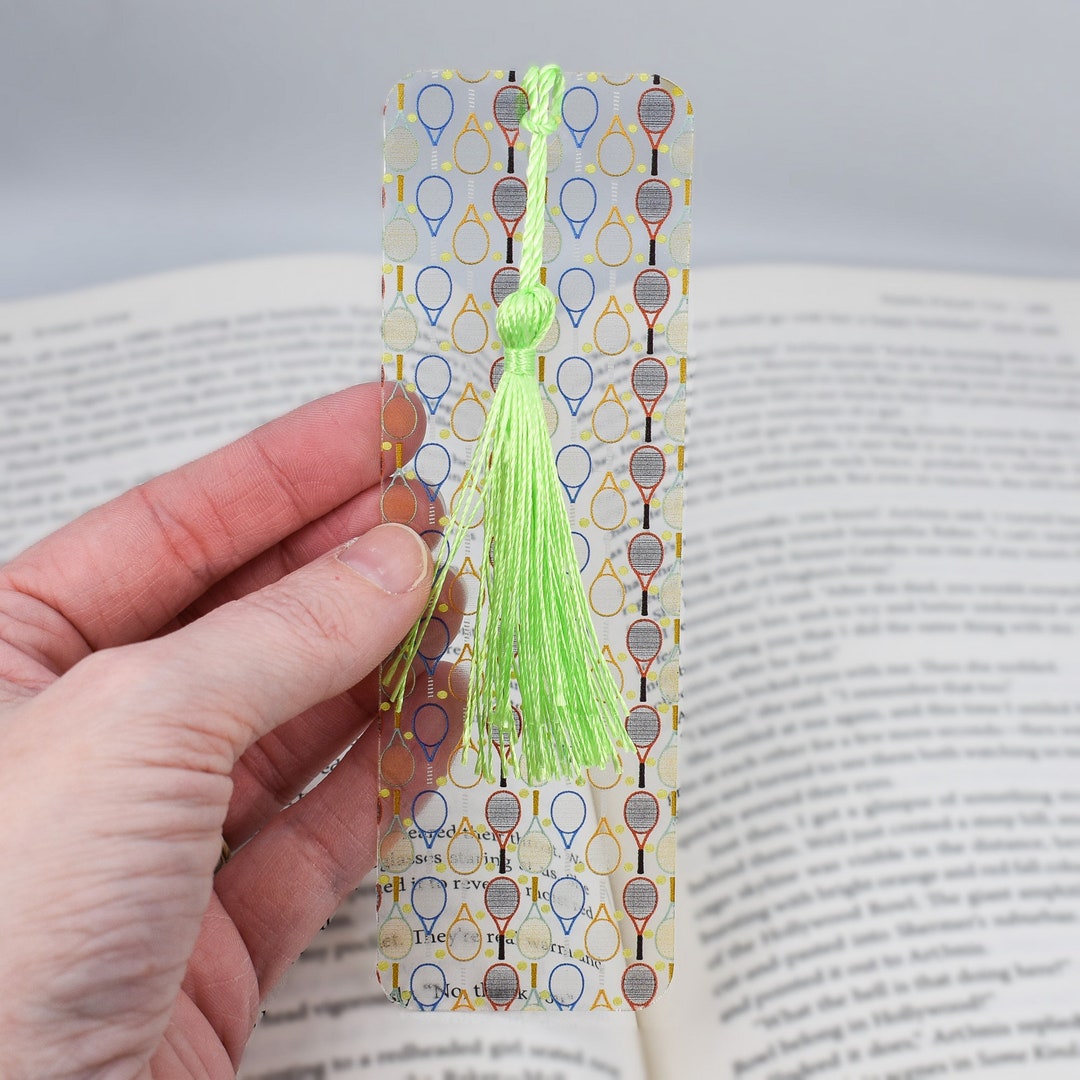 Unique Bookmark With Tennis Design is a Bookmark With Tassel and Used ...