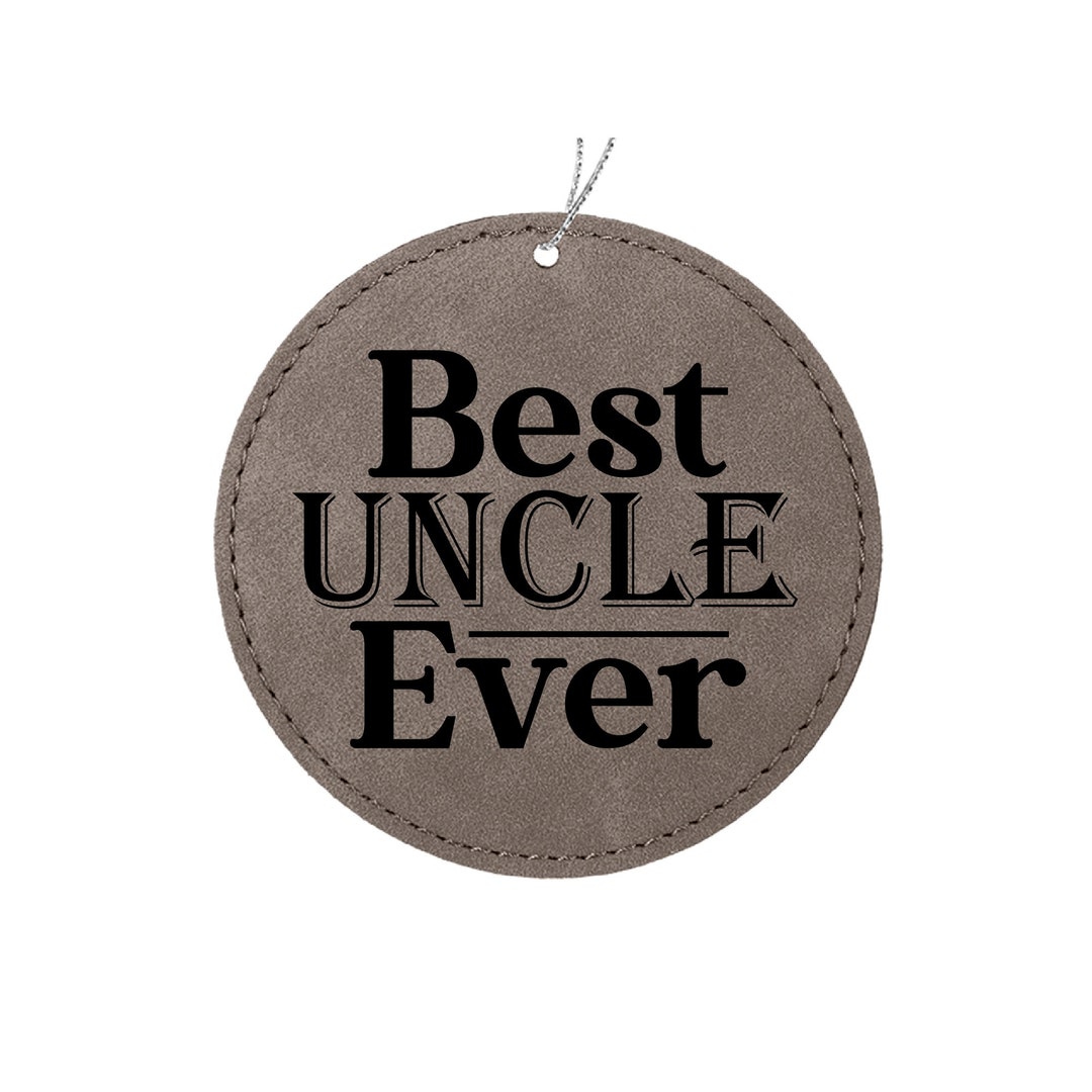 Personalized Best Uncle Ever Ornament for Family Ornament Exchange for ...