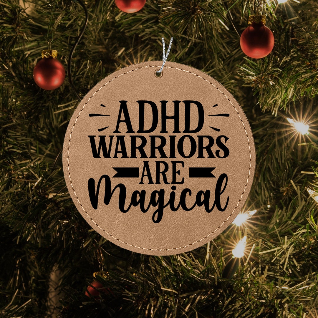 Personalized ADHD Warriors Ornament for Adhd Gifts or Neurodivergent ...
